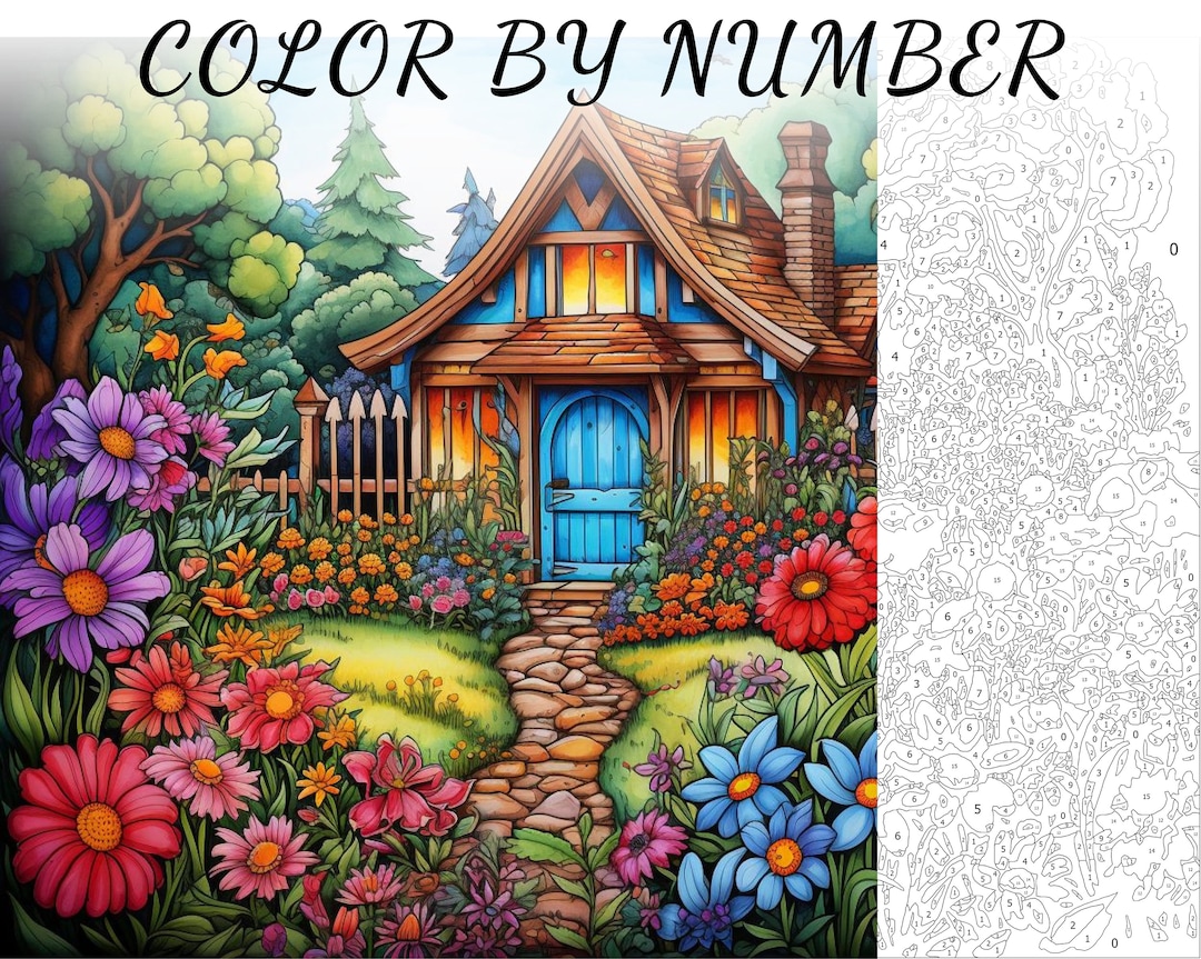 Color by Number, Paint by Number, Paint Number Adult, Coloring Numbered ...