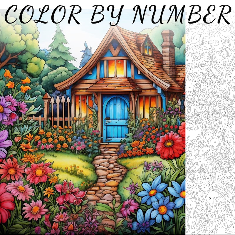 House Color by Numbers - Etsy New Zealand