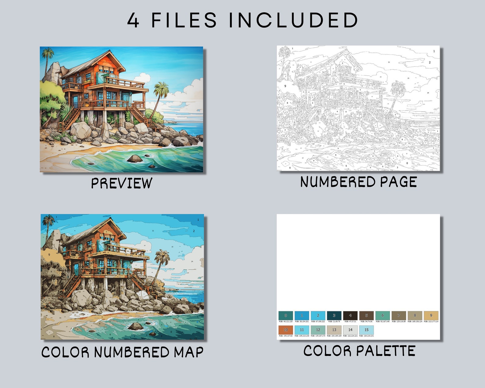 Color by Number, Paint by Number, Paint Number Adult, Coloring Numbered ...