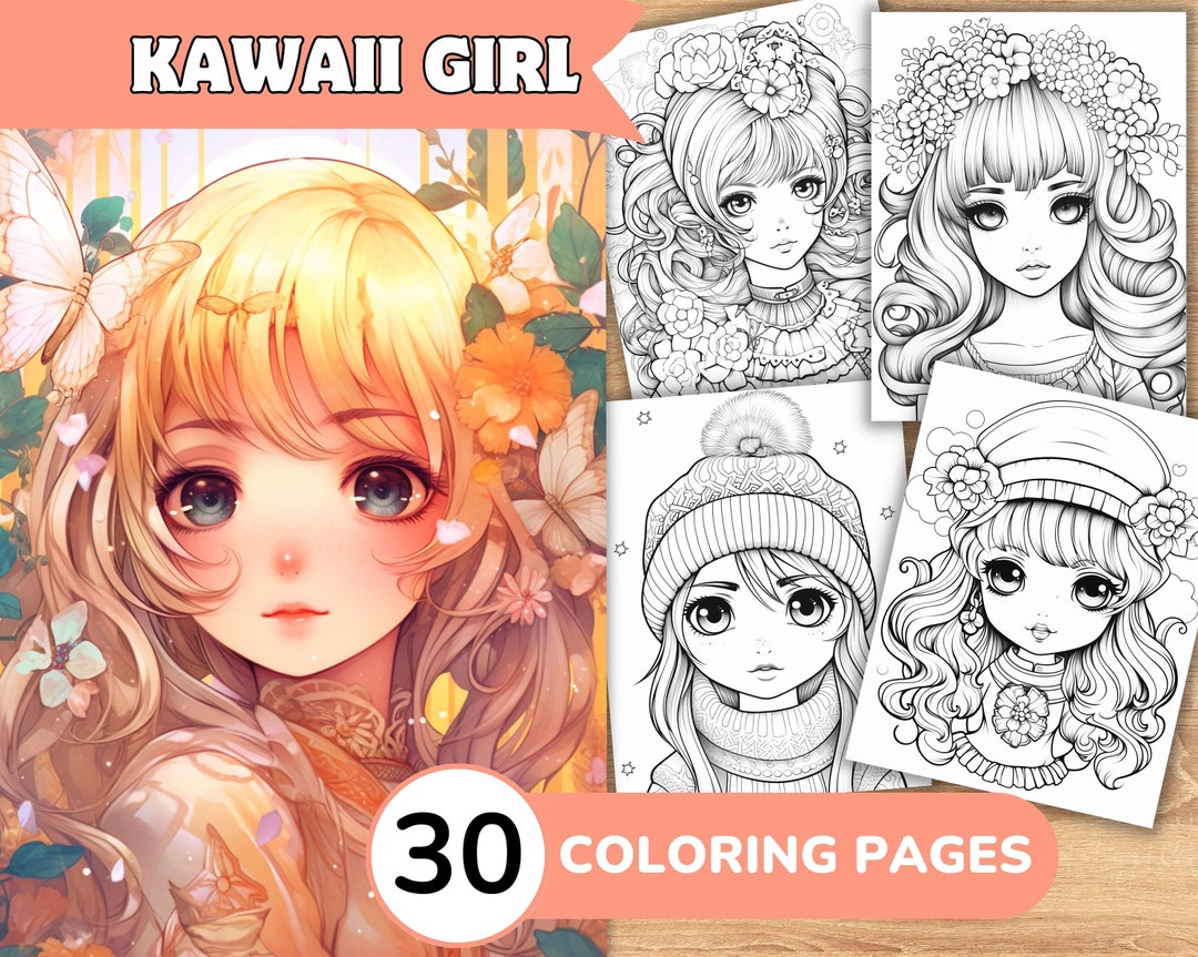 Kawaii Coloring Pages, Kawaii Anime Coloring, Kawaii Manga Coloring ...