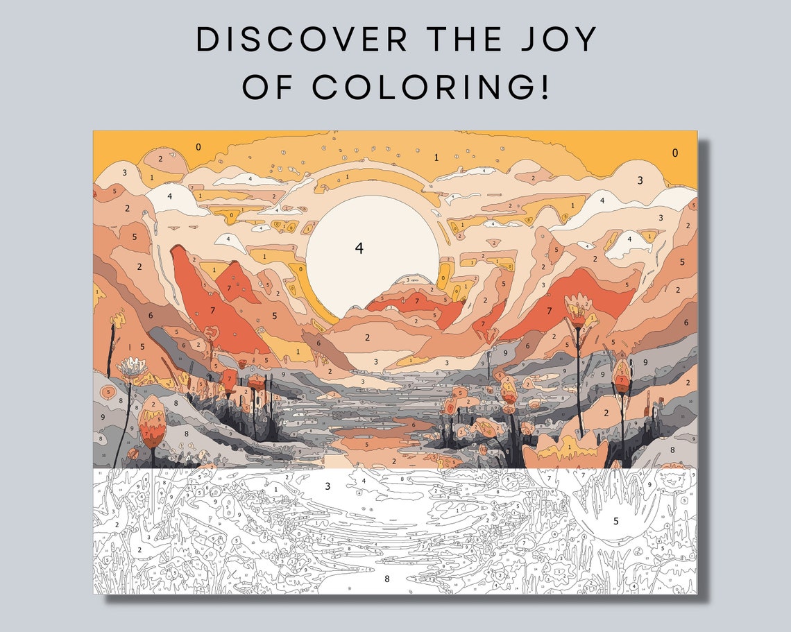 Color by Number, Paint by Number, Paint Number Adult, Coloring Numbered ...