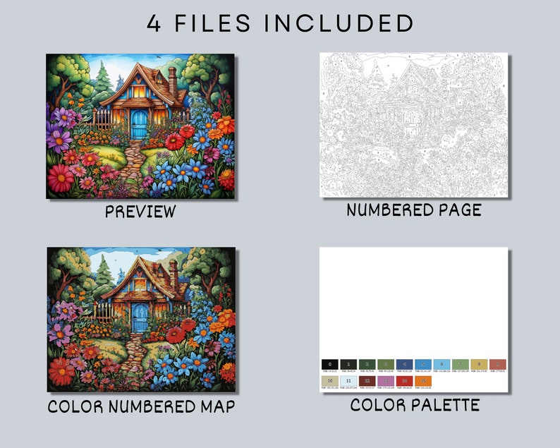 Color by Number, Paint by Number, Paint Number Adult, Coloring Numbered ...