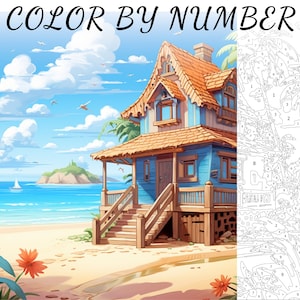 Color by Number, Paint by Number, Paint Number Adult, Coloring Numbered ...