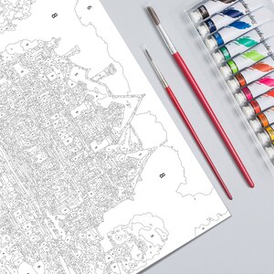 Color by Number, Paint by Number, Paint Number Adult, Coloring Numbered ...