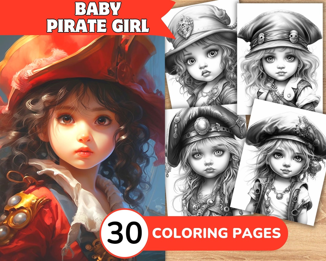 Pirate Girl Coloring Pages, Pirate Girl Coloring Book, Pirate Coloring ...