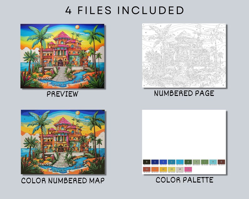 Color by Number, Paint by Number, Paint Number Adult, Coloring Numbered ...