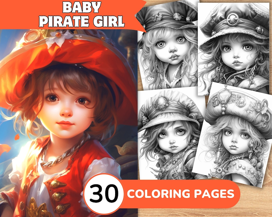 Pirate Girl Coloring Pages, Pirate Girl Coloring Book, Pirate Coloring ...