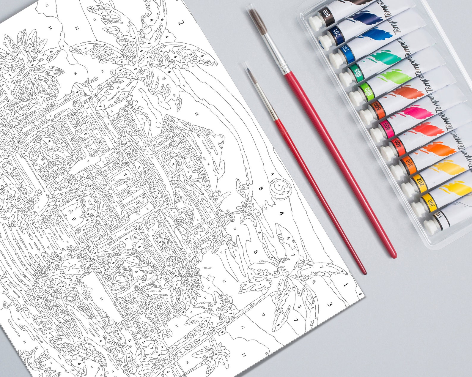 Color by Number, Paint by Number, Paint Number Adult, Coloring Numbered ...