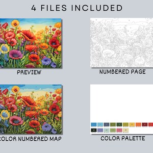 Color by Number, Paint by Number, Paint Number Adult, Coloring Numbered ...
