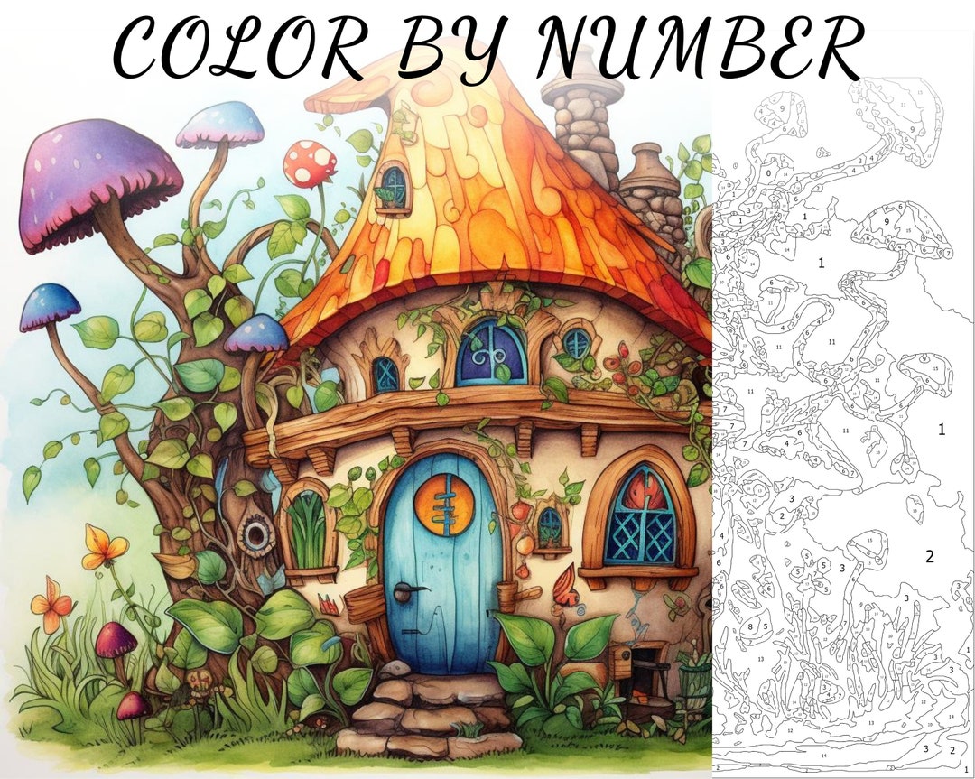 Color by Number, Paint by Number, Paint Number Adult, Coloring Numbered ...