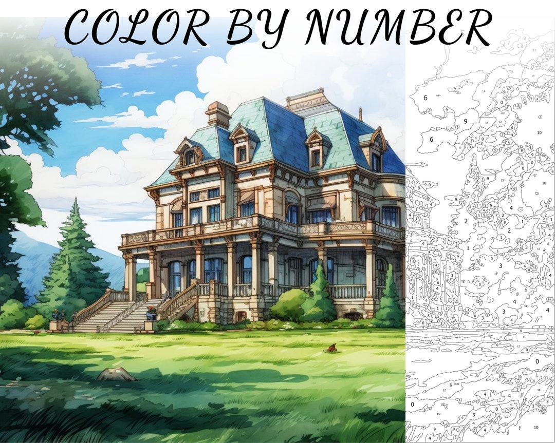 Color by Number, Paint by Number, Paint Number Adult, Coloring Numbered ...