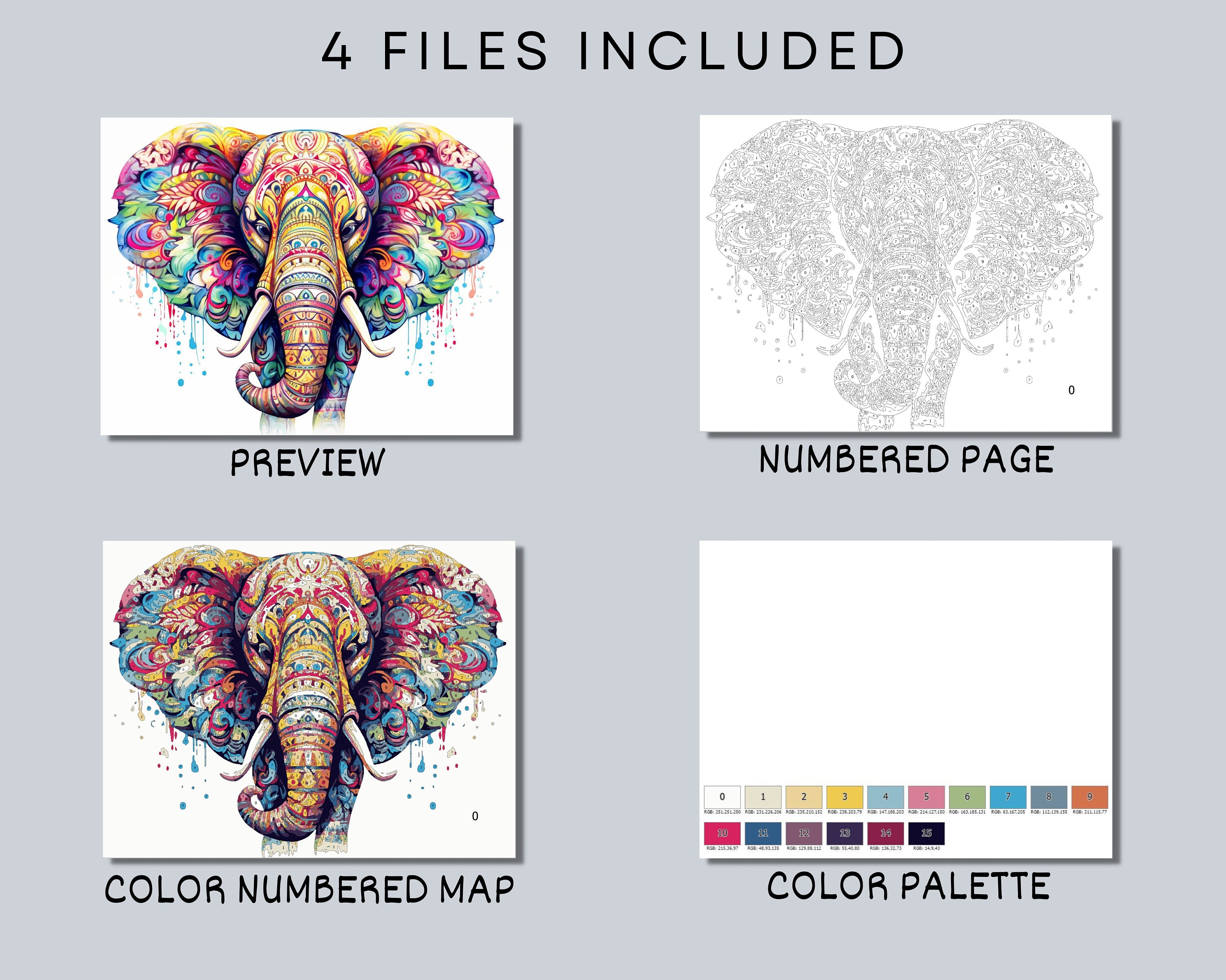 Color by Number, Paint by Number, Paint Number Adult, Coloring Numbered ...