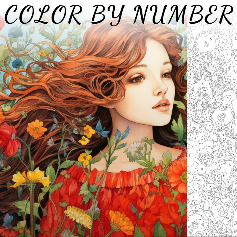 Adult Color by Number Books - Etsy