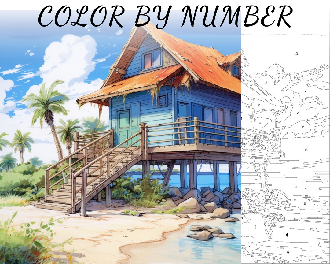 Color by Number, Paint by Number, Paint Number Adult, Coloring Numbered ...