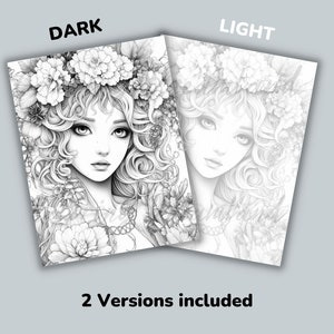 Flower Fairy Coloring Pages, Flower Fairy Coloring Book, Cute Fairy ...