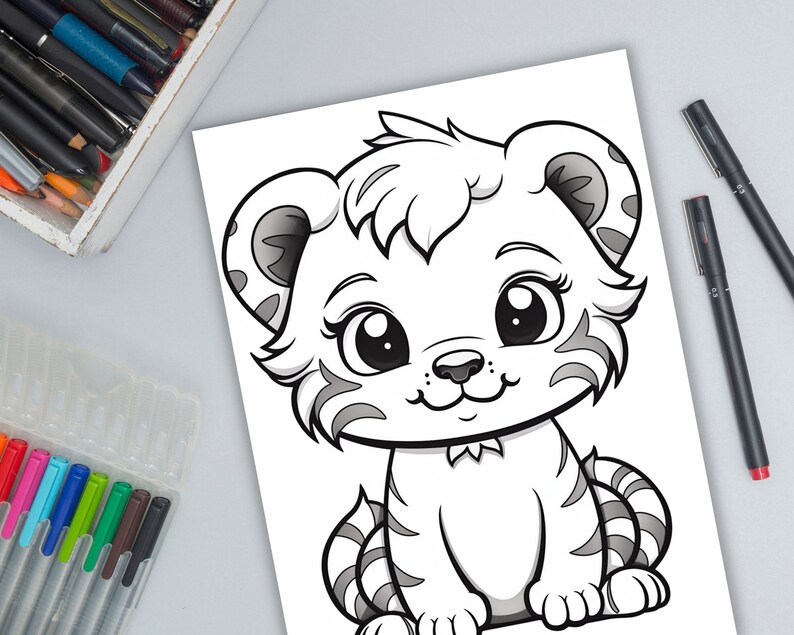 Kawaii Coloring Pages, Kawaii Coloring Book, Kawaii Animal Coloring ...