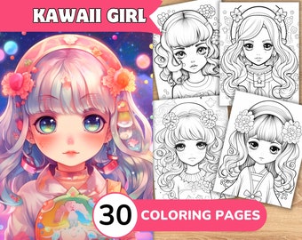 Kawaii Coloring Pages, Kawaii Anime Coloring, Kawaii Manga Coloring ...