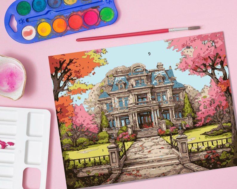 Color by Number, Paint by Number, Paint Number Adult, Coloring Numbered ...