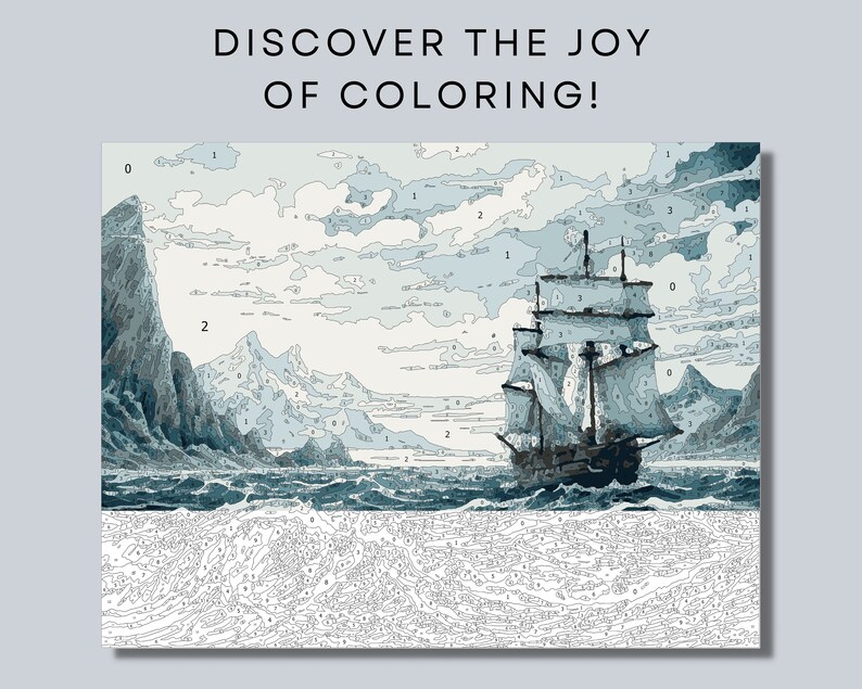 Color by Number, Paint by Number, Paint Number Adult, Coloring Numbered ...