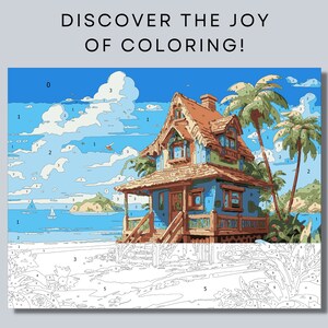 Color by Number, Paint by Number, Paint Number Adult, Coloring Numbered ...