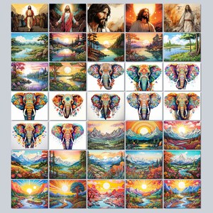 BUNDLE 230+ Color by Number, Paint by Number, Paint Number Adult ...