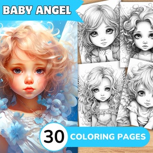 Angel Coloring Pages, Angel Coloring Book, Angel Grayscale Coloring ...