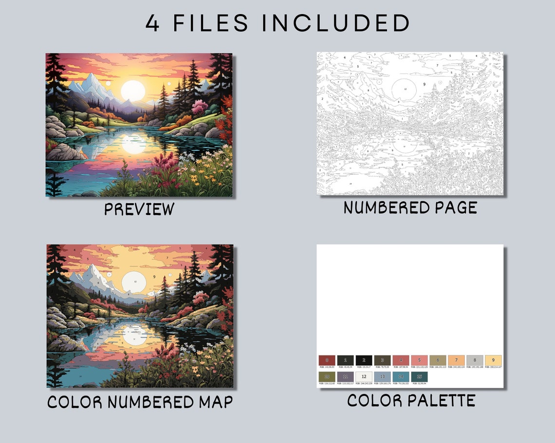 Color by Number, Paint by Number, Paint Number Adult, Coloring Numbered ...