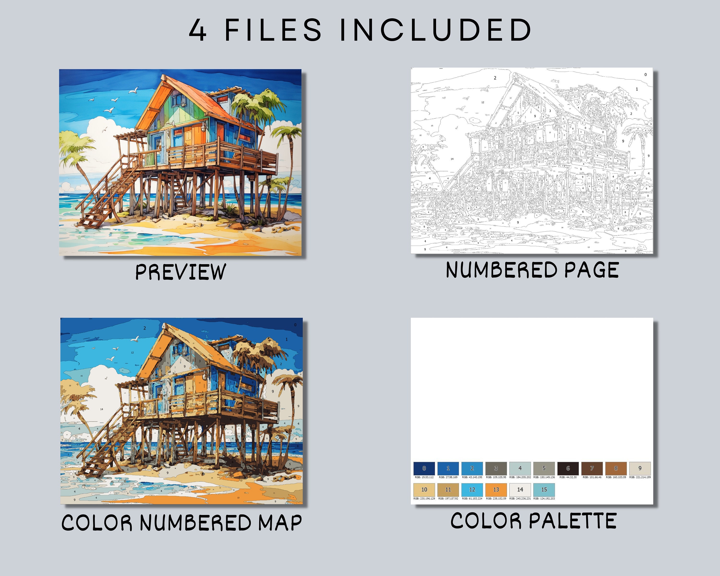 Color by Number, Paint by Number, Paint Number Adult, Coloring Numbered ...