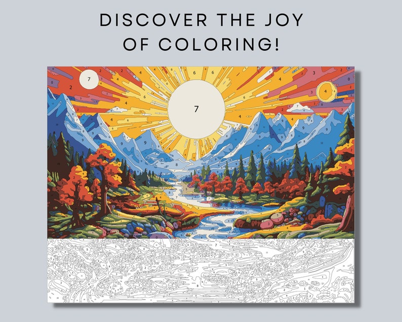 Color by Number Paint by Number Paint Number Adult Coloring - Etsy