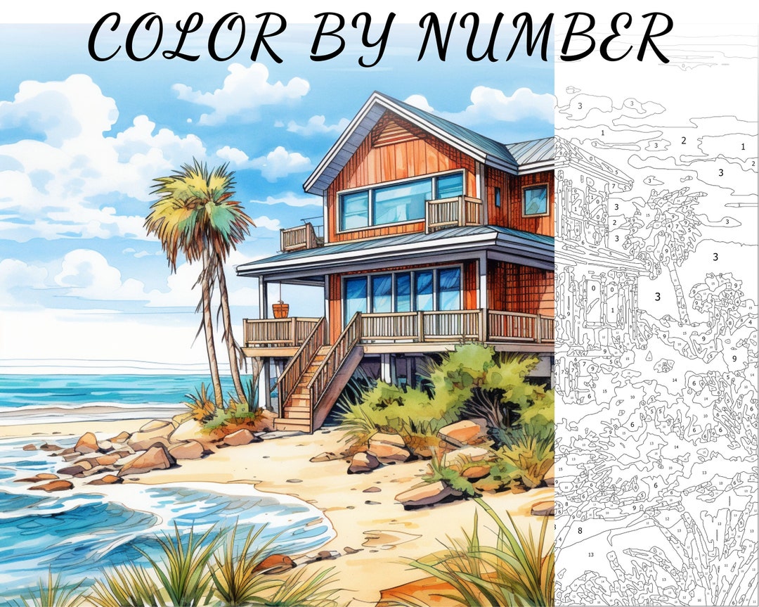 Color by Number, Paint by Number, Paint Number Adult, Coloring Numbered ...