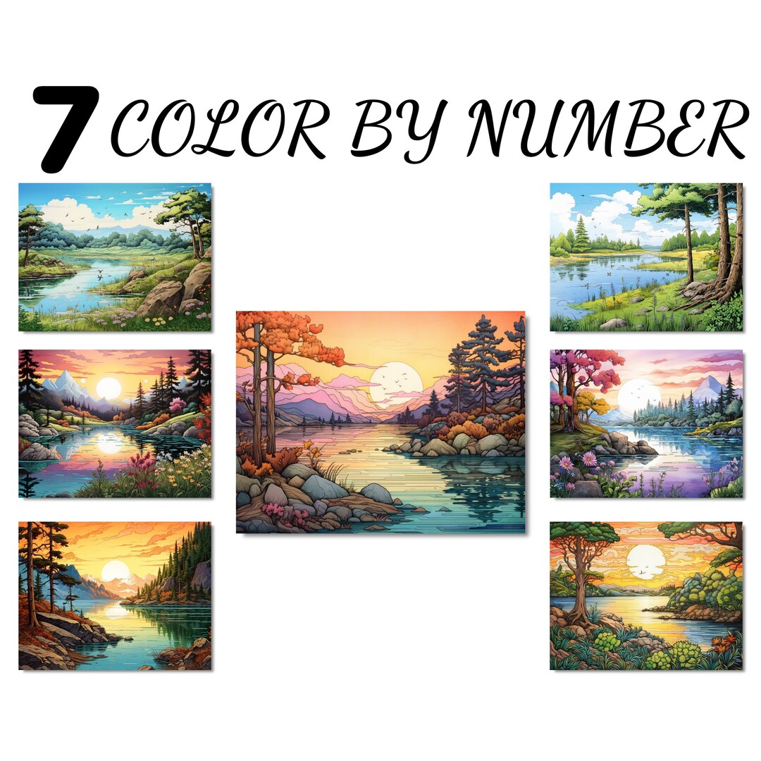 Color by Number, Paint by Number, Paint Number Adult, Coloring Numbered ...