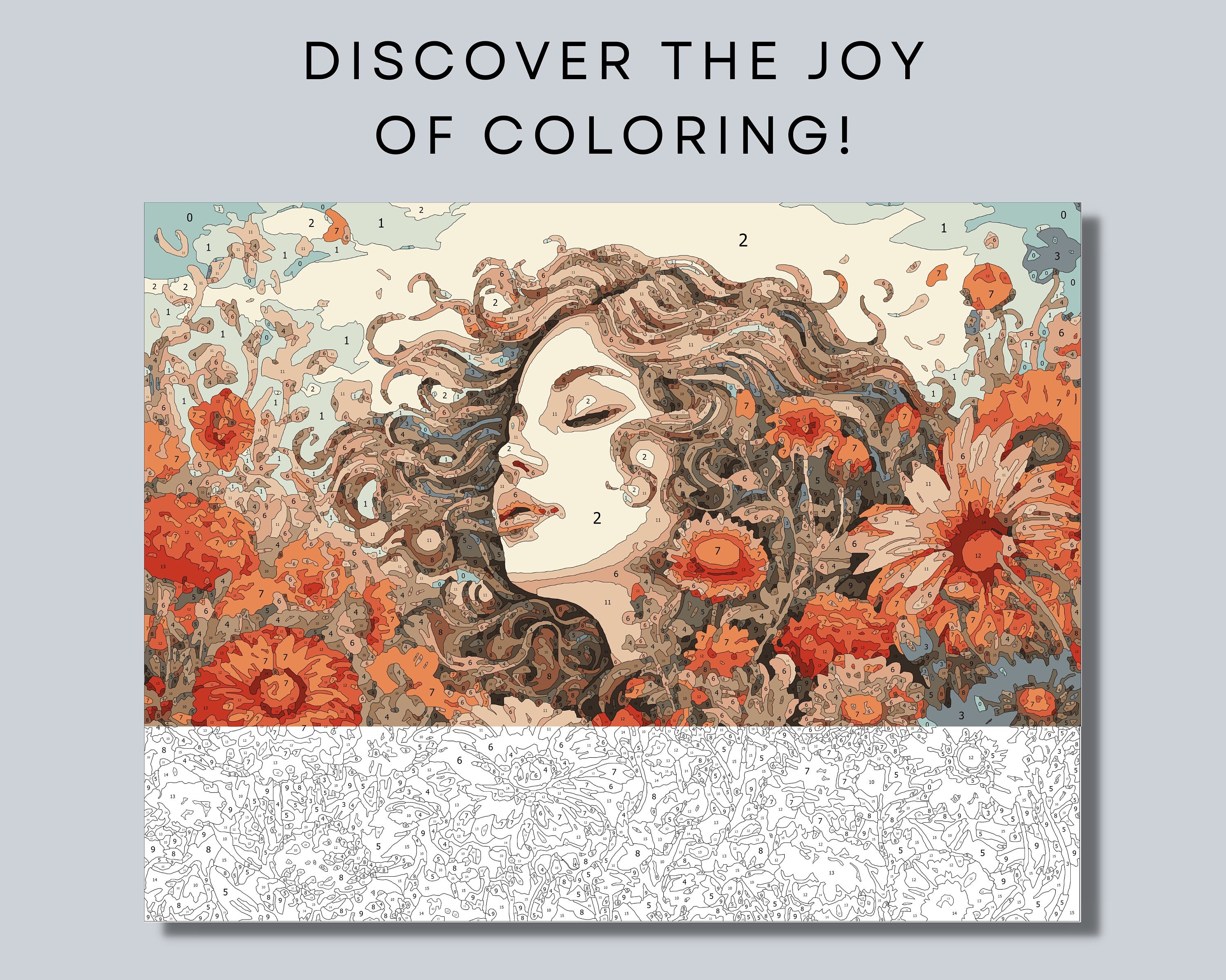 Color by Number, Paint by Number, Paint Number Adult, Coloring Numbered ...