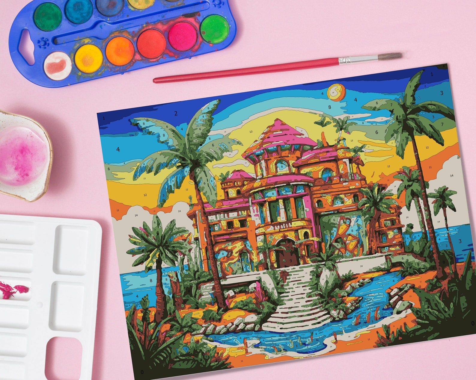 Color by Number, Paint by Number, Paint Number Adult, Coloring Numbered ...