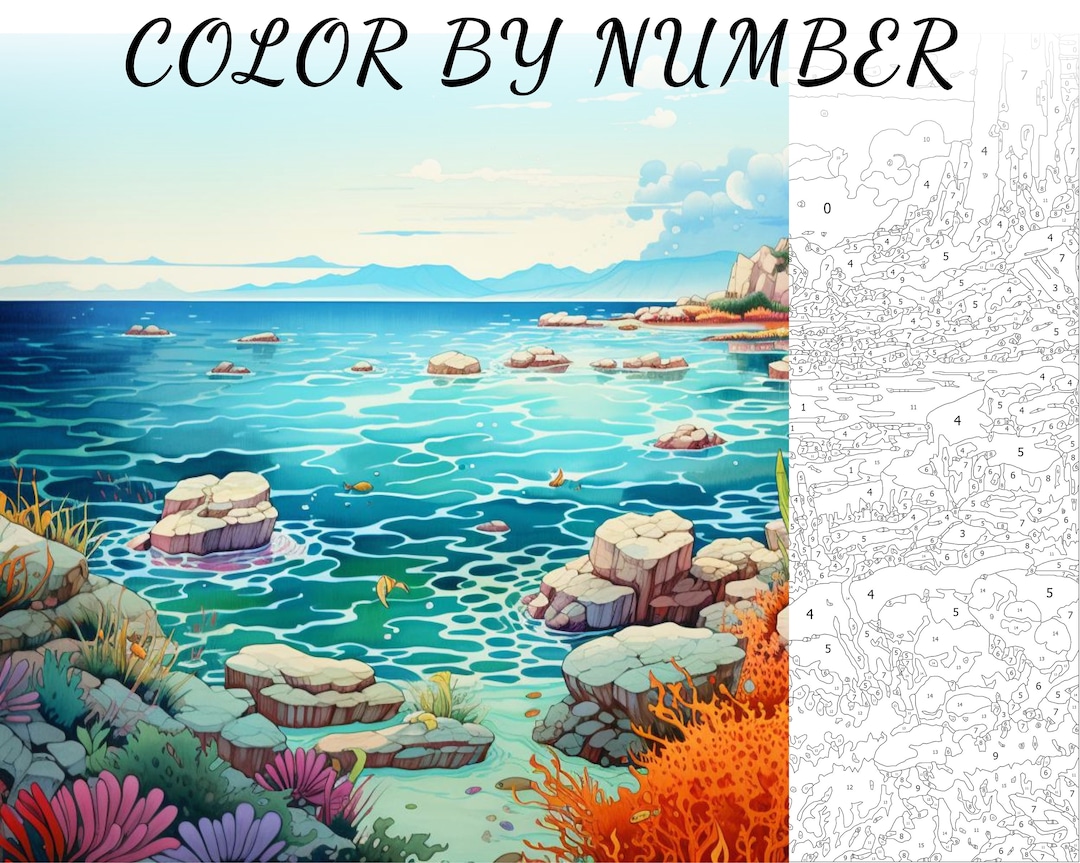Color by Number, Paint by Number, Paint Number Adult, Coloring Numbered ...