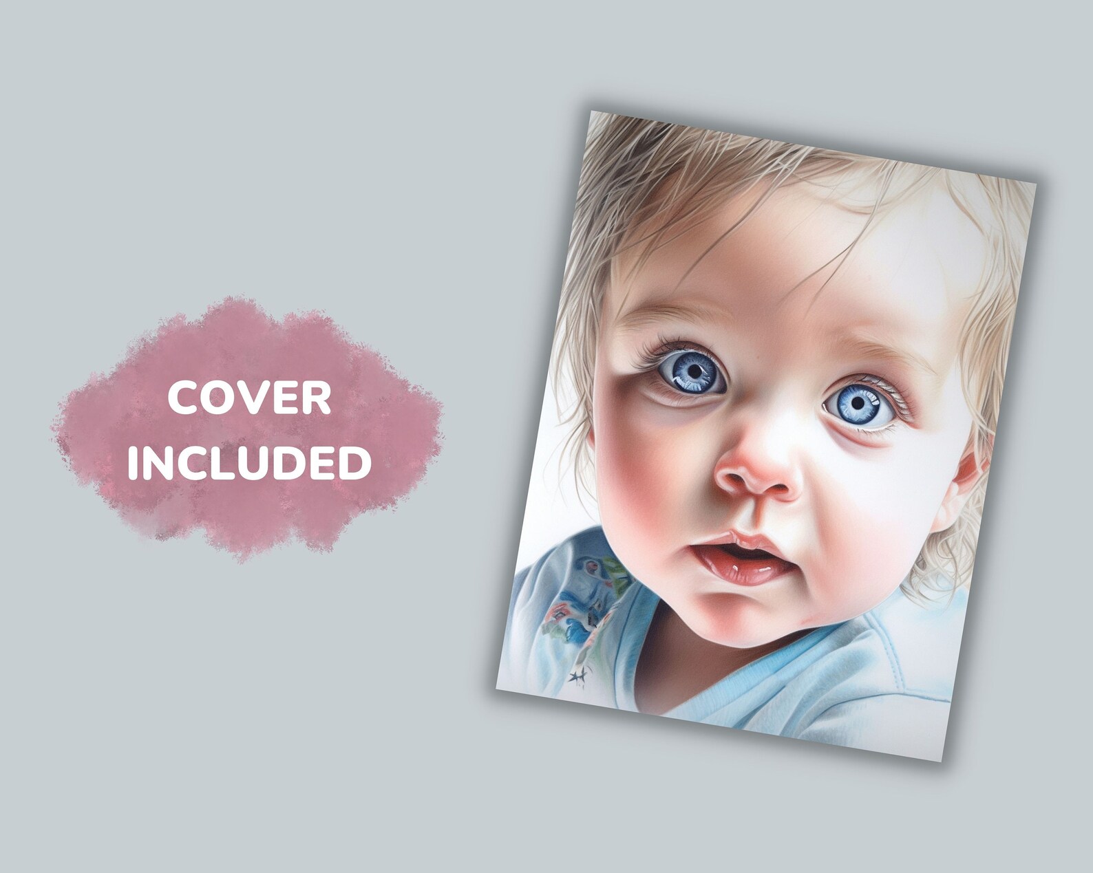 Cute Babies Coloring Pages Book Babies Grayscale Coloring - Etsy