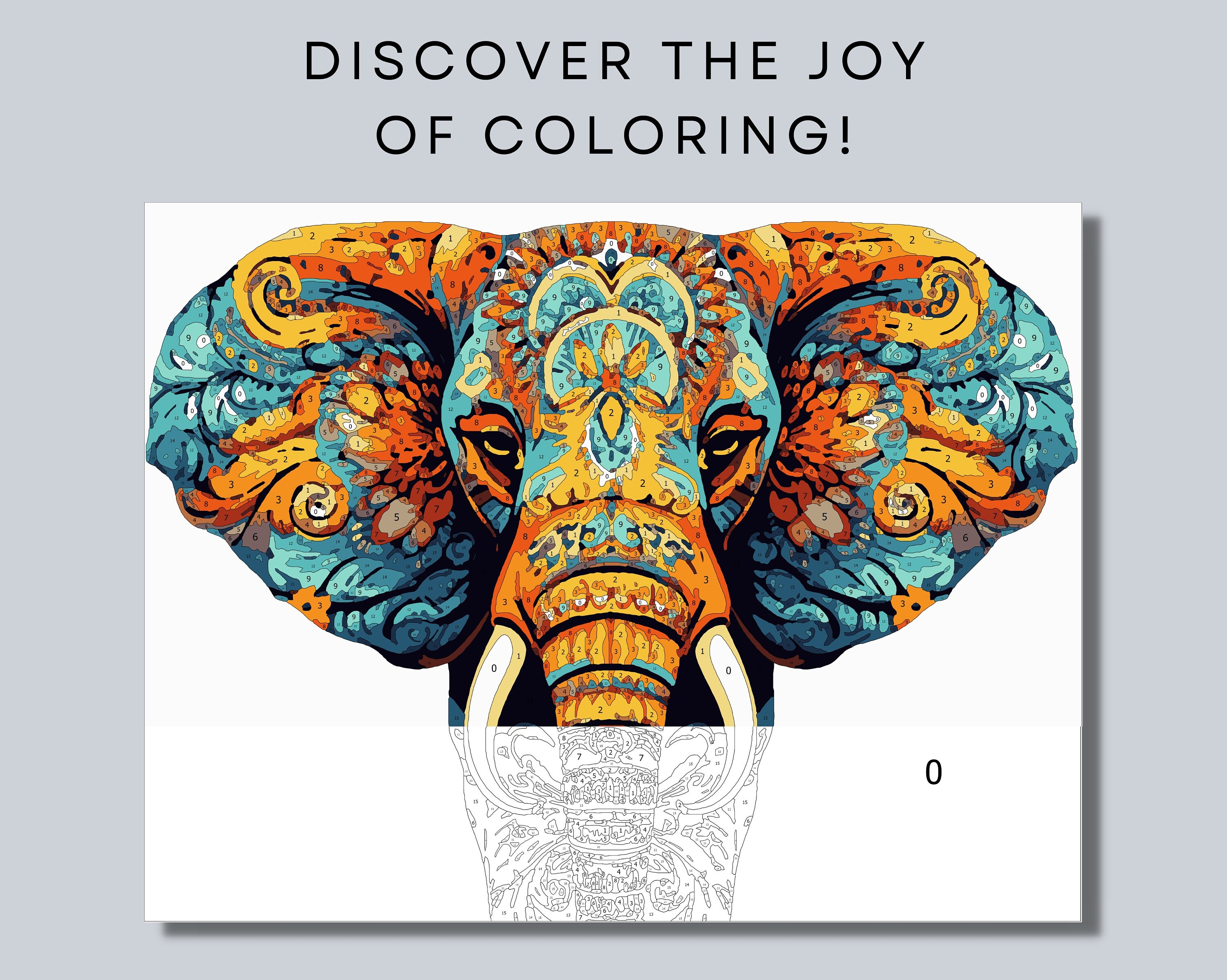 Color by Number, Paint by Number, Paint Number Adult, Coloring Numbered ...