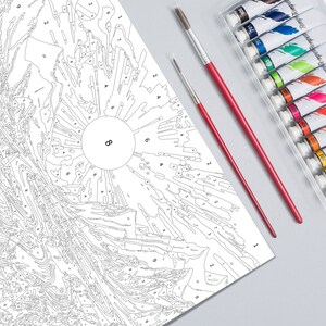 Color by Number, Paint by Number, Paint Number Adult, Coloring Numbered ...