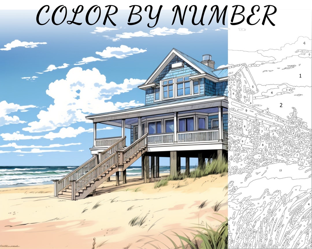 Color by Number, Paint by Number, Paint Number Adult, Coloring Numbered ...