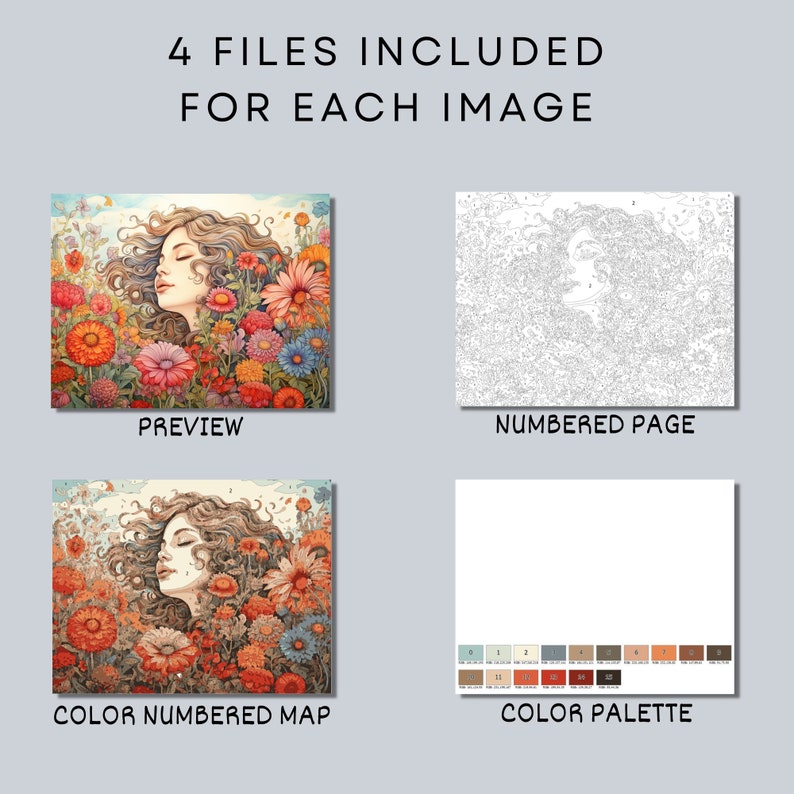 BUNDLE 230 Color by Number Paint by Number Paint Number - Etsy