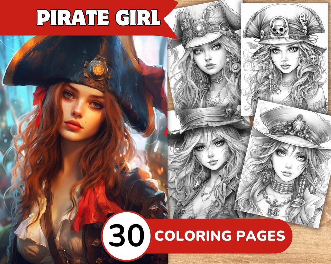 Pirate Girl Coloring Pages Pirate Girl Coloring Book Pirate Coloring Girl Coloring Book Girl