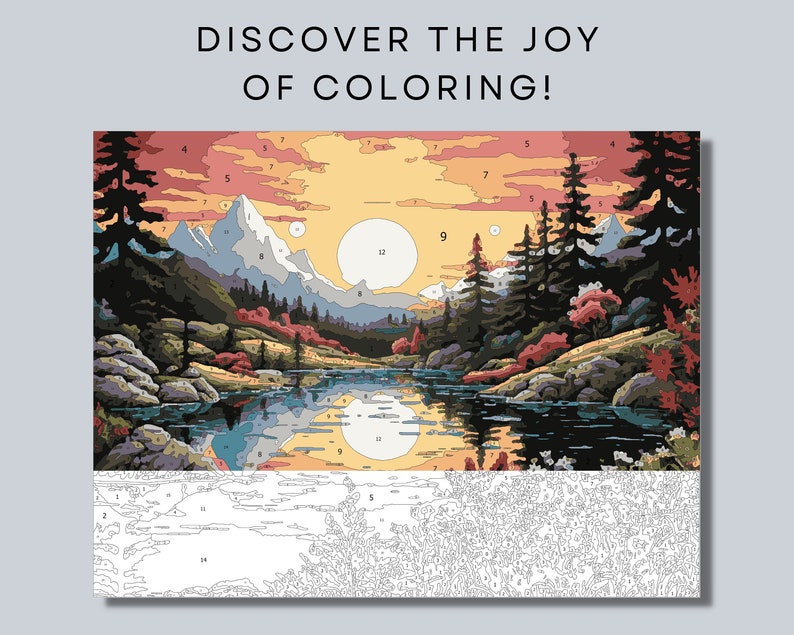 Color by Number, Paint by Number, Paint Number Adult, Coloring Numbered ...