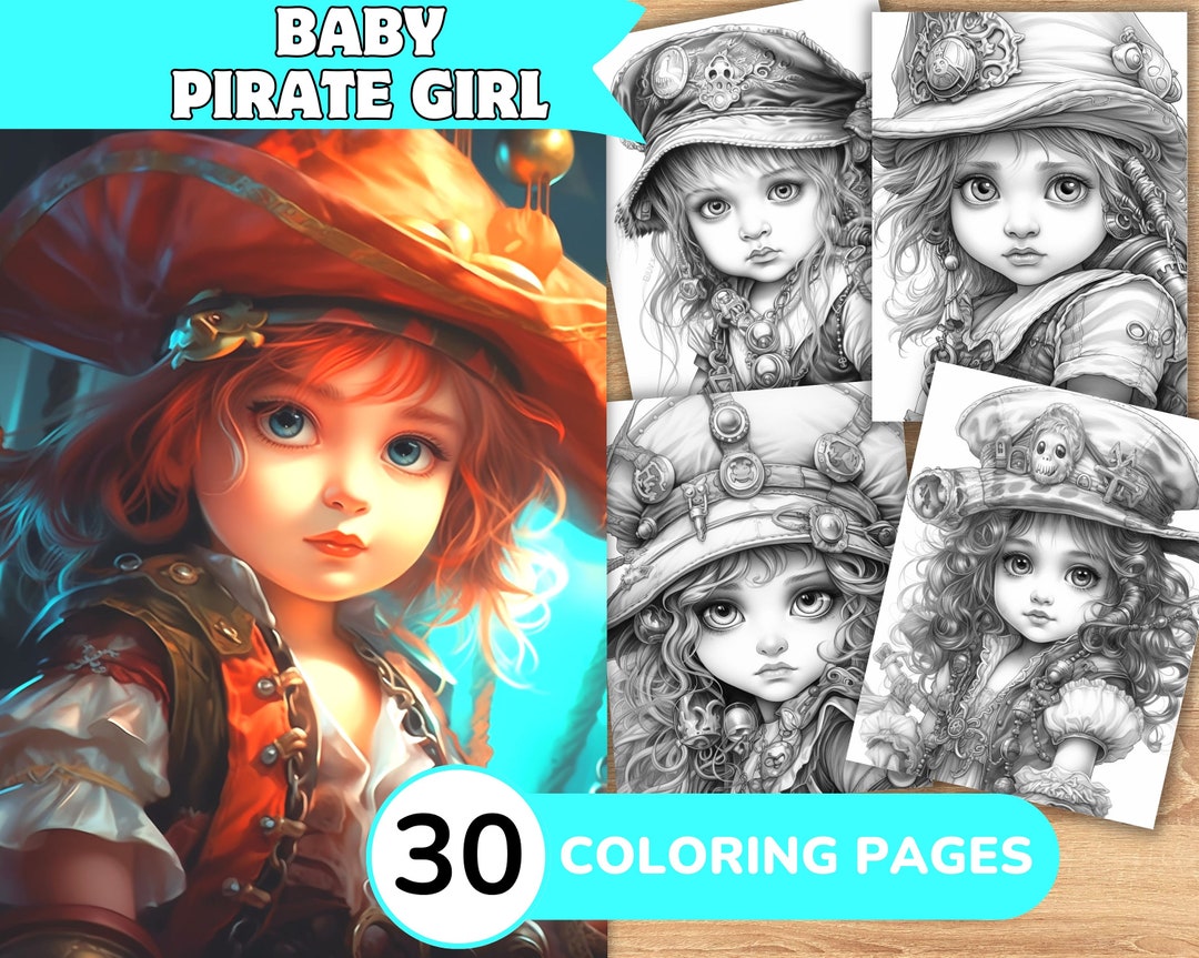 Pirate Girl Coloring Pages, Pirate Girl Coloring Book, Pirate Coloring ...