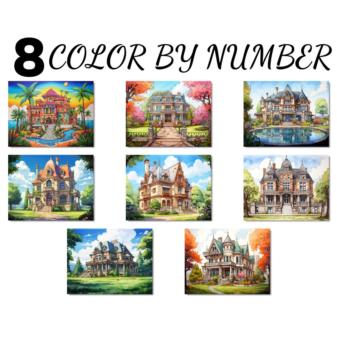 Color by Number, Paint by Number, Paint Number Adult, Coloring Numbered ...