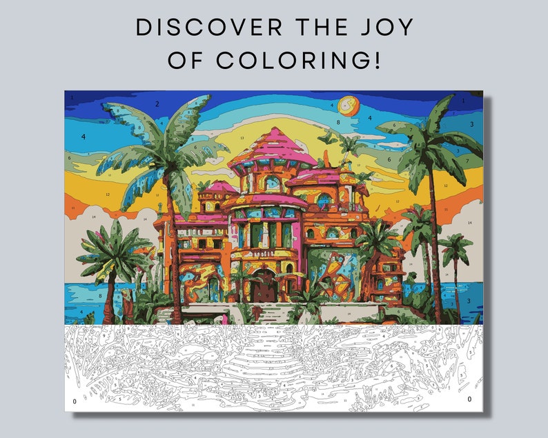 Color by Number, Paint by Number, Paint Number Adult, Coloring Numbered ...