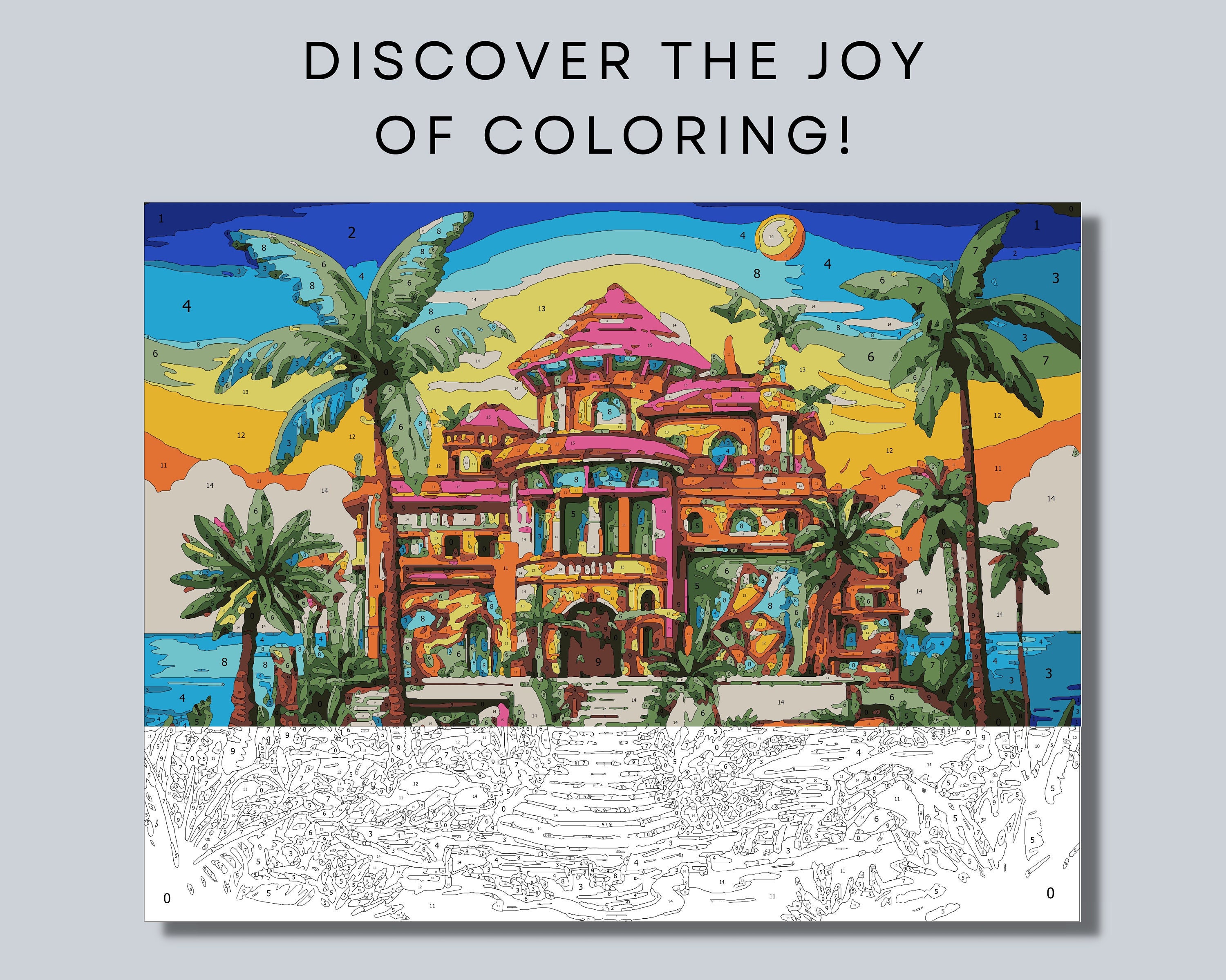 Color by Number, Paint by Number, Paint Number Adult, Coloring Numbered ...