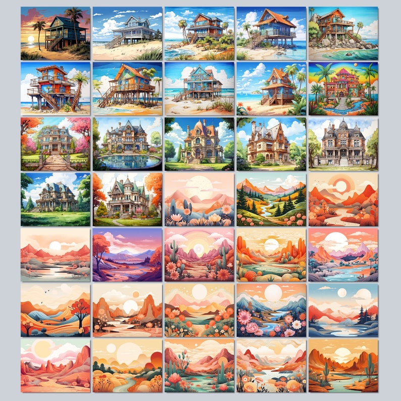 BUNDLE 230+ Color by Number, Paint by Number, Paint Number Adult ...