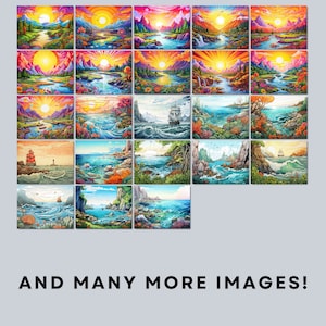 BUNDLE 230+ Color by Number, Paint by Number, Paint Number Adult ...