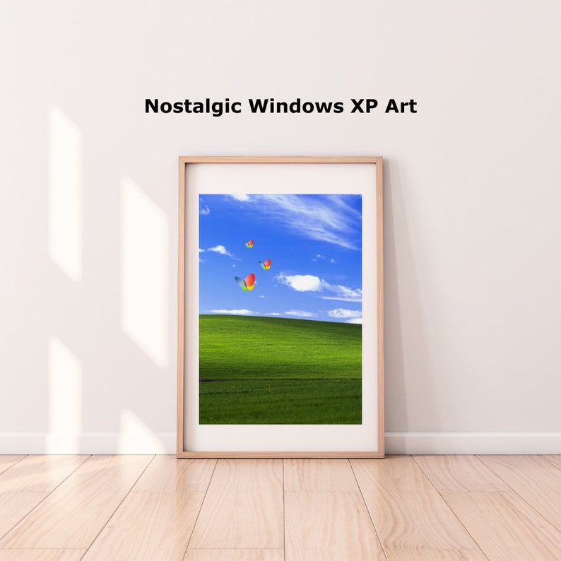 Windows 2000s Wallpaper Art Poster Set Y2K MSN Messenger Logo Frutiger ...