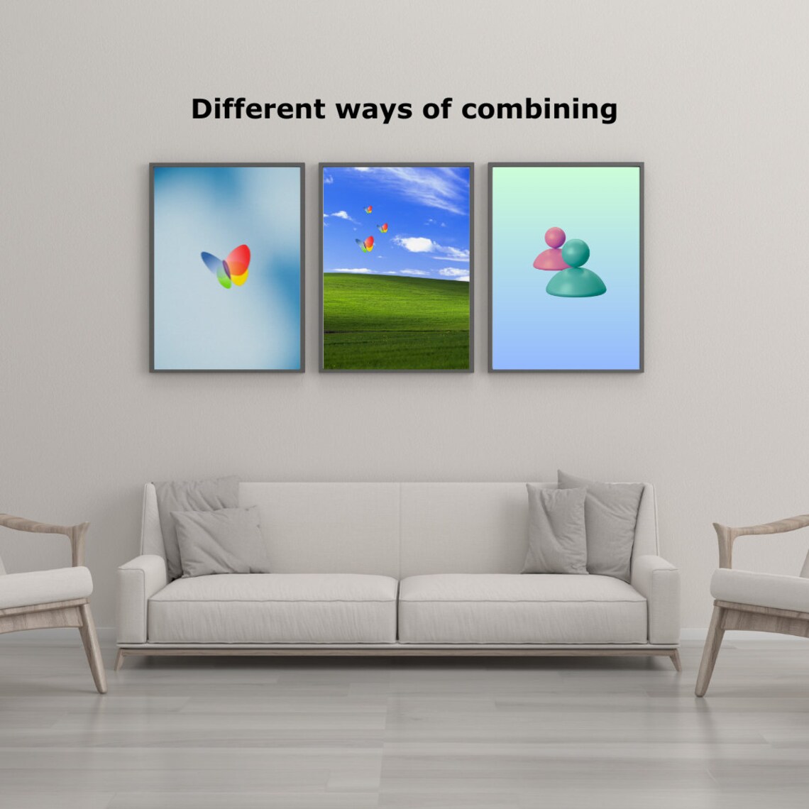 Frutiger Aero Art Poster Set Digital Download MSN - Etsy