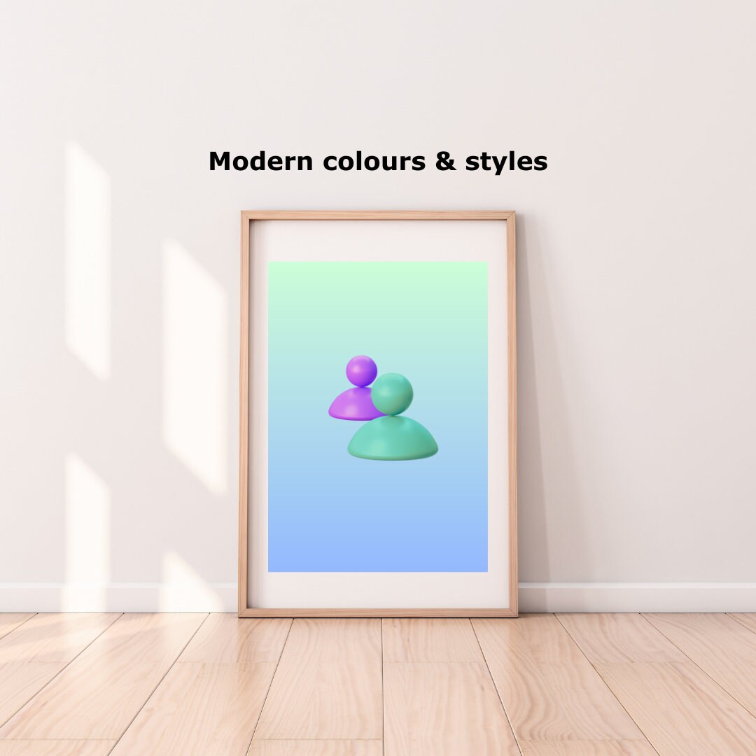 Frutiger Aero Art Poster Set Digital Download MSN - Etsy